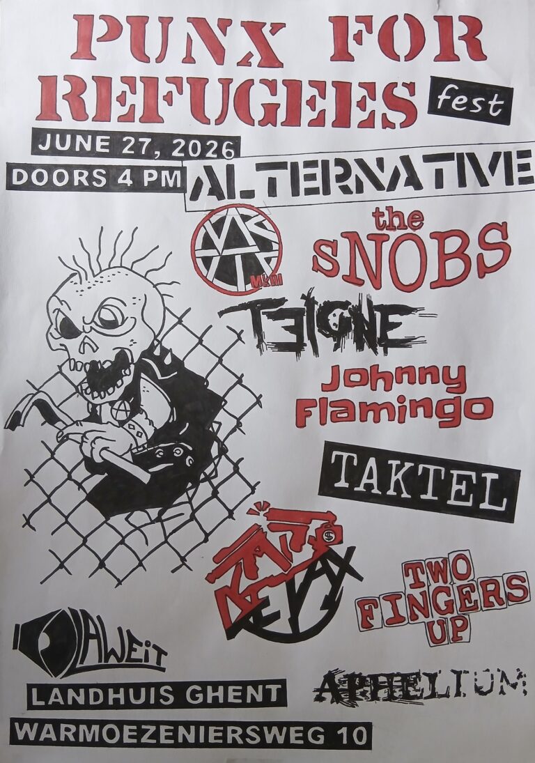 CONCERTTIP: Punx For Refugees #3: Punk, solidariteit en actie in Gent ...